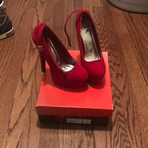 Speed Limit 98 | Shoes | Red Hot Platform Heels | Poshmark